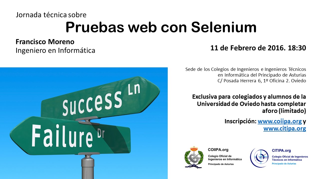 Jornada Técnica: pruebas web con Selenium - Colegio Oficial Ingenieros ...